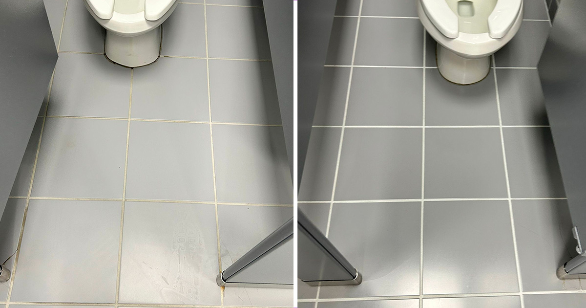 Our Professional Grout Sealing Delivers a Flawless Restroom Floor ...